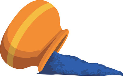 Bowl with oli powder icon Royalty Free Vector Image