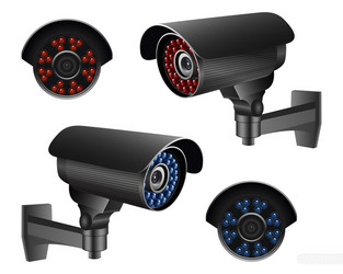 Cctv camera security surveillance system Vector Image