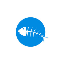 Fishbone logo Royalty Free Vector Image - VectorStock
