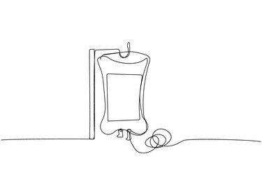 Saline bottle catheter syringe injection drop Vector Image