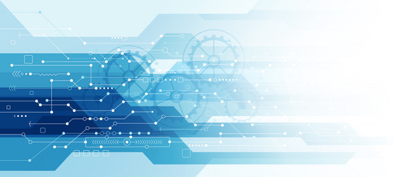 Abstract blue square technology futuristic Vector Image