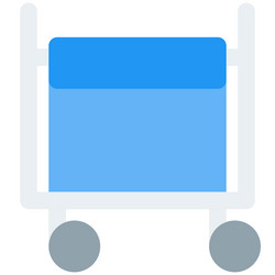 Linen trolley for carrying clothes and napkins Vector Image