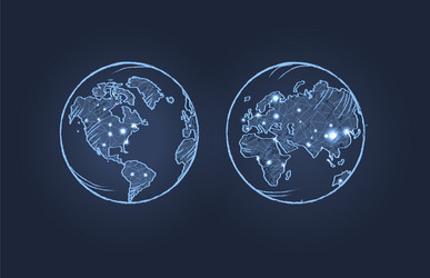 Earth structure realistic composition Royalty Free Vector