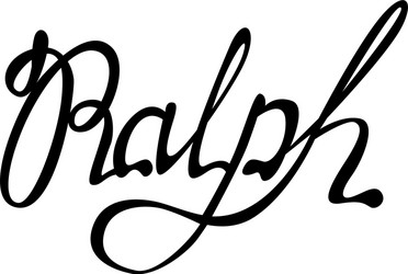 Happy birthday ralph name lettering Royalty Free Vector