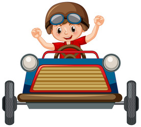 Kindergarten car toy on a white background Vector Image