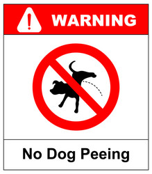 Warning forbidden sign no dog peeing and pooping Vector Image