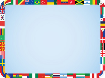 World flags icons frame Royalty Free Vector Image