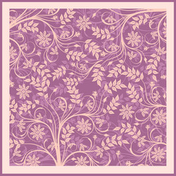 Batik scarf indonesia leaves floral pattern scarf Vector Image