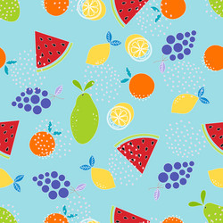 Fruit mix pattern 1 Royalty Free Vector Image - VectorStock