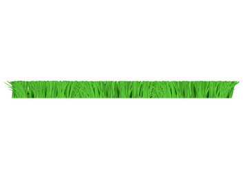Green grass border for summer landscape Royalty Free Vector