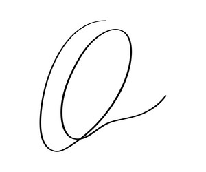 Fake handwritten abstract autographs with letter Vector Image