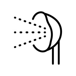 Spray cloud icon isolated on white Royalty Free Vector Image