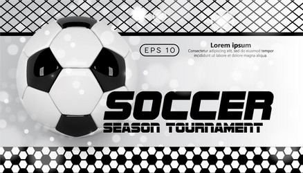 Soccer scoreboard poster design football Vector Image