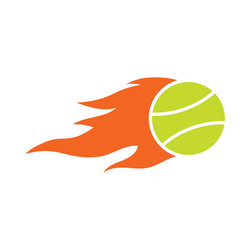Tennis ball logo Royalty Free Vector Image - VectorStock