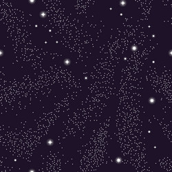 Universe with planets and stars seamless pattern Vector Image