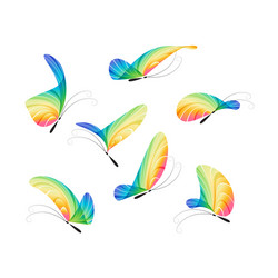Rainbow Butterfly Vector Images (over 4,100)
