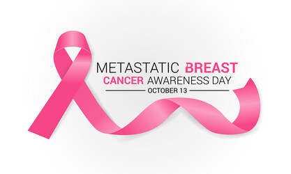 Metastatic breast cancer awareness day Royalty Free Vector