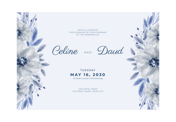 Horizontal wedding invitation background Vector Image