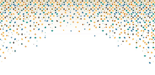 Colorful glitter confetti on a white background Vector Image