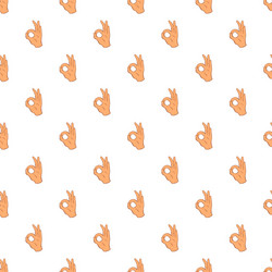 Gesture with middle finger pattern cartoon style Vector Image