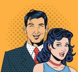 People design pop art icon retro and colorful Vector Image