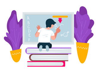 Child Writing Vector Images (over 24,000)