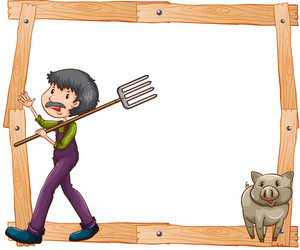Farmer Border Frame Vector Images (over 230)