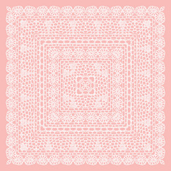 Elegant doily on lace gentle background Royalty Free Vector