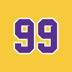 Basketball and baseball sport numbers 41 Vector Image