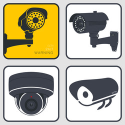 Cctv camera security surveillance system Vector Image