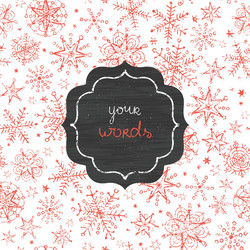 Falling snow vertical frame seamless pattern Vector Image