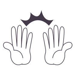 Hand Praise Symbol Vector Images (over 810)