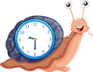 A ladybug clock template Royalty Free Vector Image