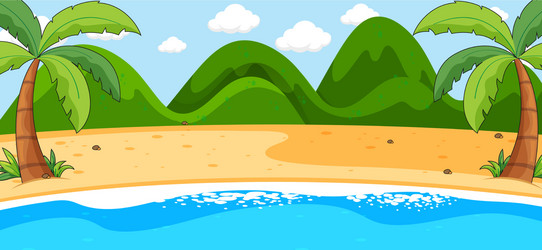 Beach Royalty Free Vector Image - VectorStock