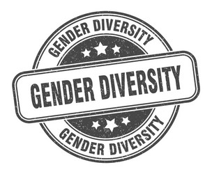Gender diversity stamp gender diversity label Vector Image
