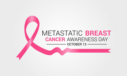 Metastatic breast cancer awareness day Royalty Free Vector