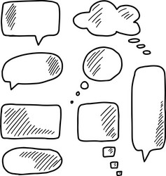 Mind clouds templates set Royalty Free Vector Image