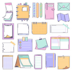 Planner stickers and frames set sticker Royalty Free Vector