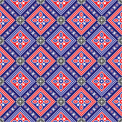 Ajrakh print seamless pattern Royalty Free Vector Image