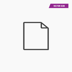 Blank document icon isolated Royalty Free Vector Image