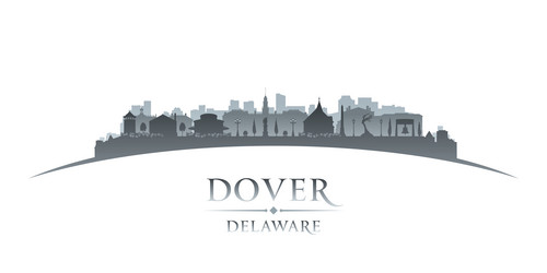 Dover delaware city skyline silhouette Royalty Free Vector