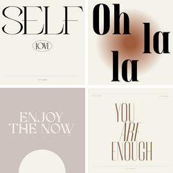 Hand drawn minimalistic placard creative artwork Vector Image