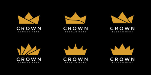 Crown logo icon Royalty Free Vector Image - VectorStock