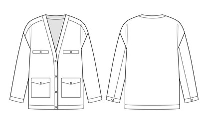 Jacket Template Vector Images (over 14,000)