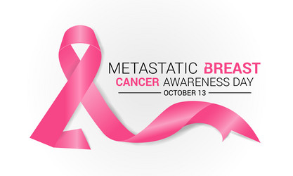 Metastatic breast cancer awareness day Royalty Free Vector