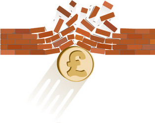 Breaking Through Brick Wall Clipart