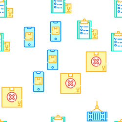 Logistics service seamless pattern Royalty Free Vector Image