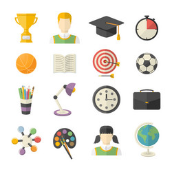 Education icon set Royalty Free Vector Image - VectorStock