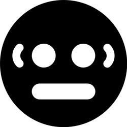 Emotionless Emoticon Face Vector Images (over 100)