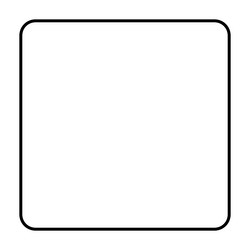 Triangle shape rounded corner stroke high quality Vector Image